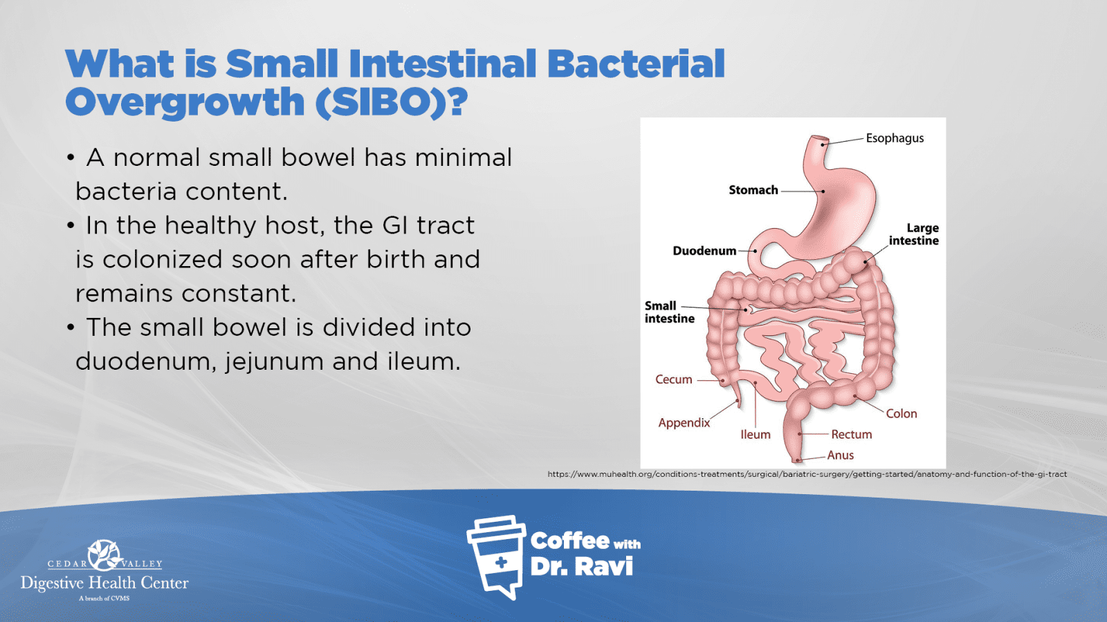 Coffee with Dr. Ravi #47: Small Intestinal Bacterial Overgrowth - Cedar ...
